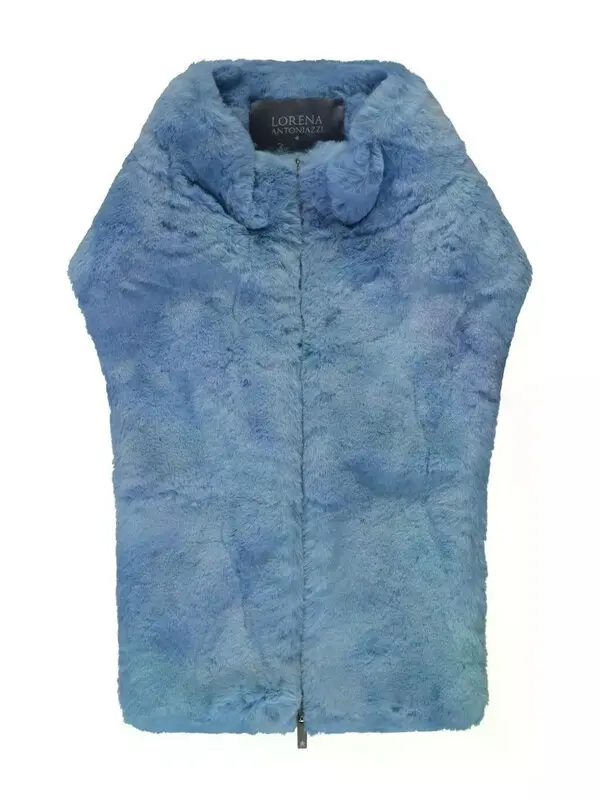 Lorena Antoniazzi Faux-fur Collar - Blue
