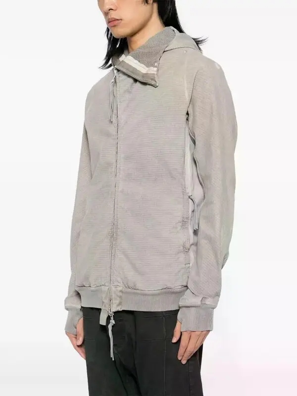Boris Bidjan Saberi Asymmetric Cotton Hooded Jacket