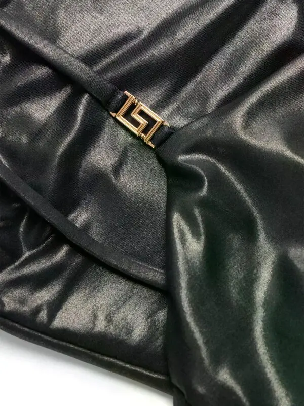 Versace Greca-detailed Low-back Swimsuit