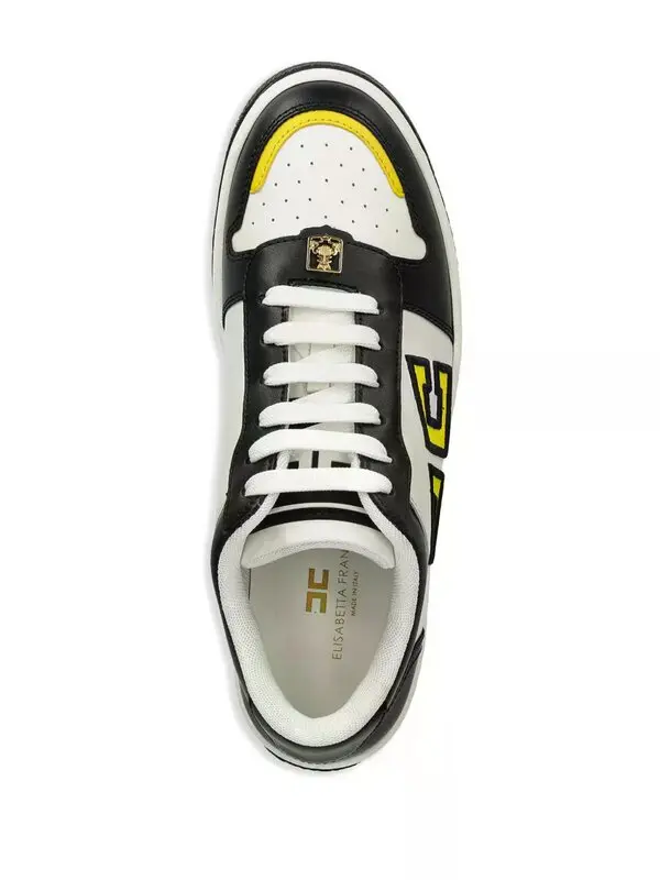 Elisabetta Franchi Two-tone Leather Sneakers