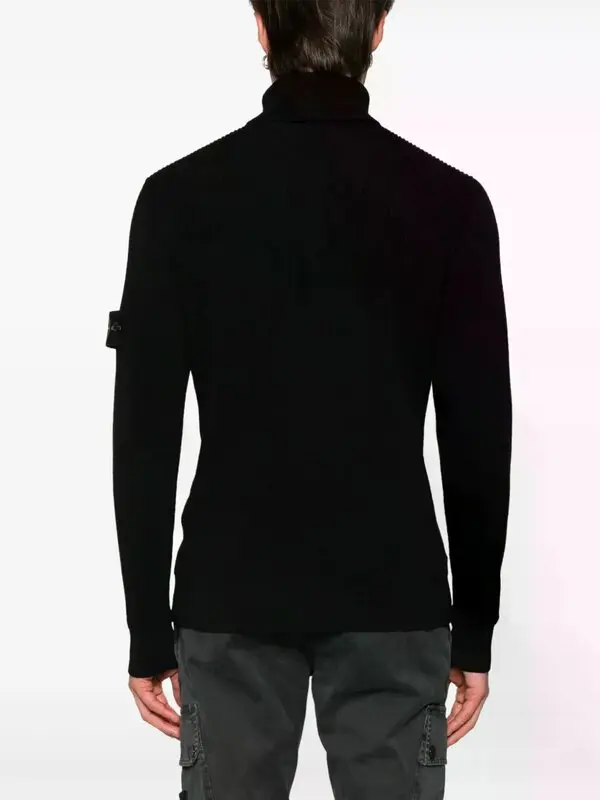 Stone Island Wool Roll Neck Jumper