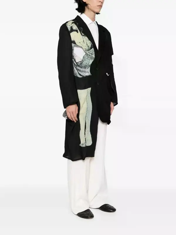 Yohji Yamamoto Graphic-print Blazer