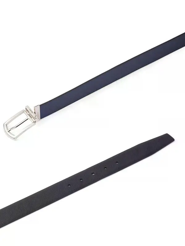Prada Reversible Saffiano Leather Belt - Black