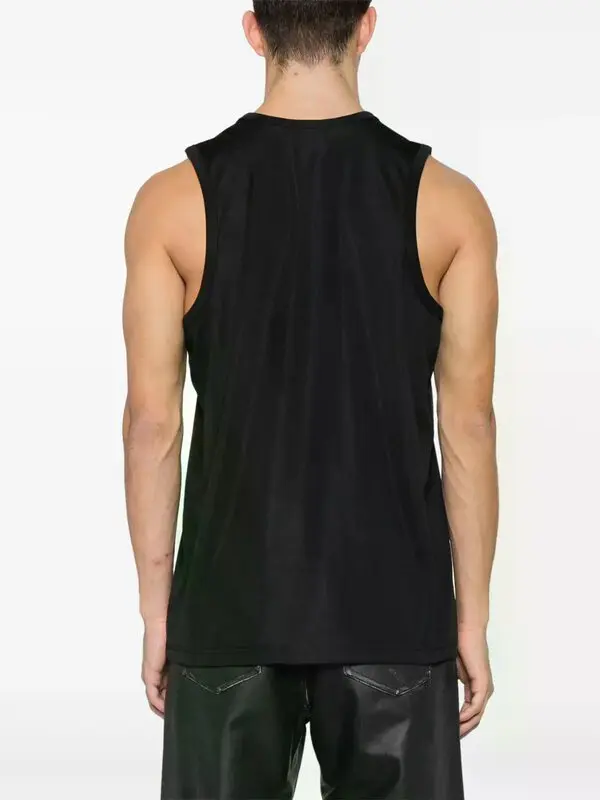 COURREGES Logo-appliqué Sleeveless Top