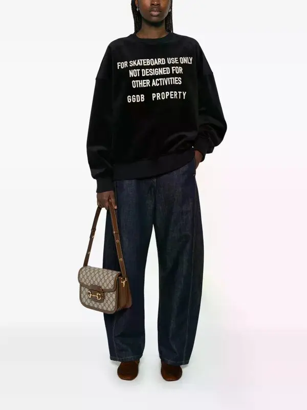 GOLDEN GOOSE Embroidered Lettering Sweatshirt
