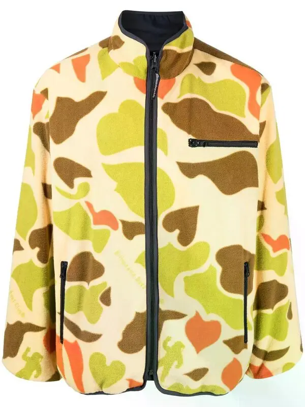 BILLIONAIRE BOYS CLUB Camouflage Print Reversible Fleece Jacket - Multicolour