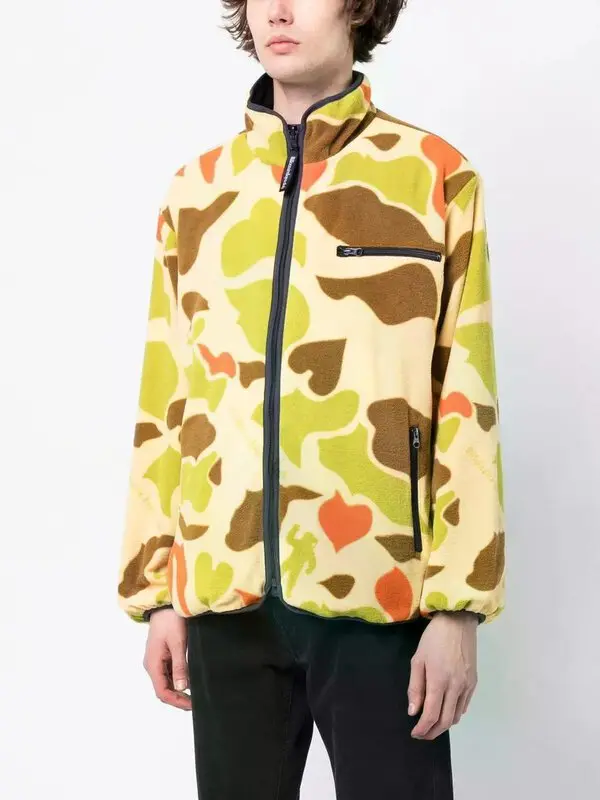 BILLIONAIRE BOYS CLUB Camouflage Print Reversible Fleece Jacket - Multicolour