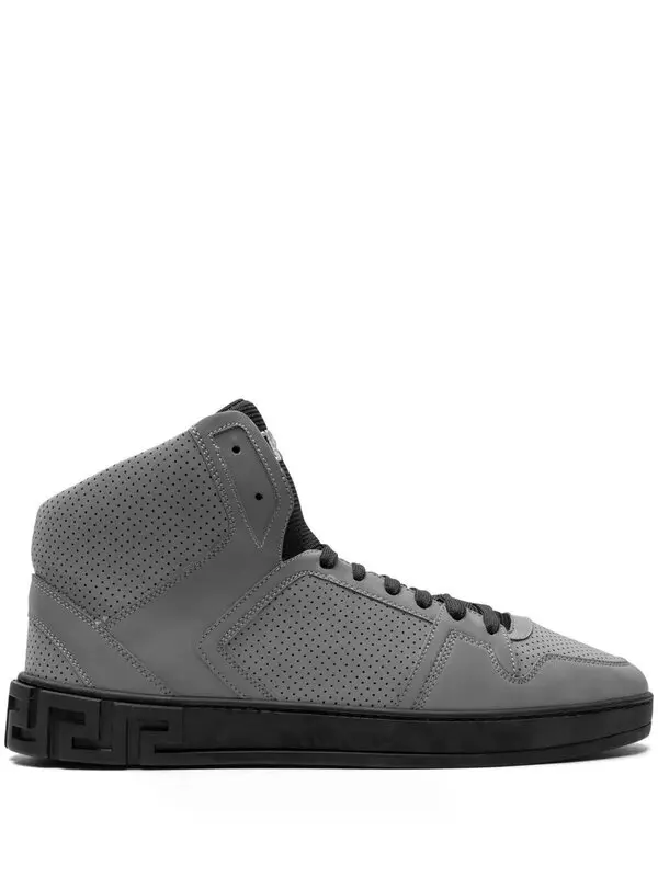 Versace Greca Embossed High-top Sneakers