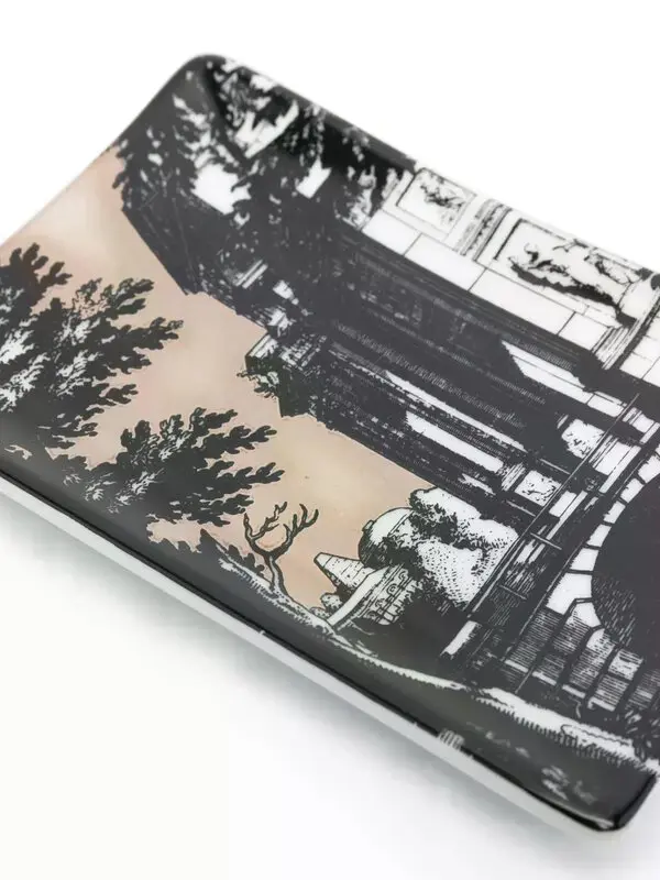 FORNASETTI Giardino Settecentesco Ashtray - Black