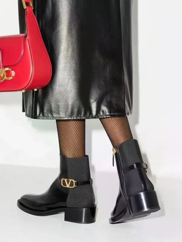 Valentino Garavani 30mm Vlogo Signature Ankle Boots