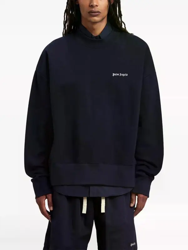 Palm Angels Logo-print Cotton Sweatshirt