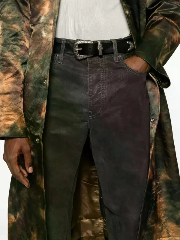 SUNFLOWER Straight Leg Faux Leather Trousers