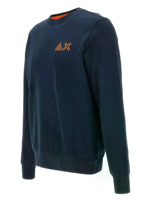 SUN 68 Logo Embroidered Crewneck Sweatshirt