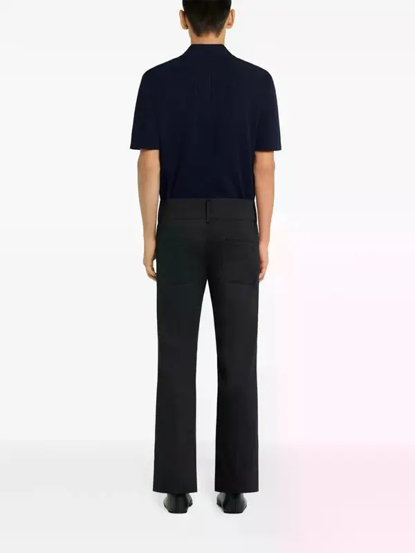 COURREGES Ribbed Polo Shirt