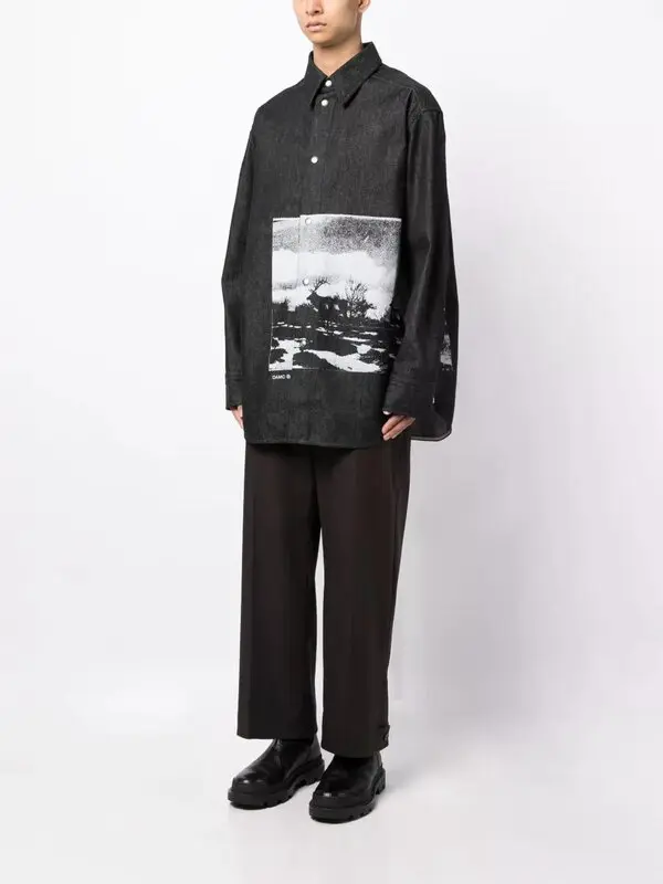OAMC Graphic-print Cotton Shirt