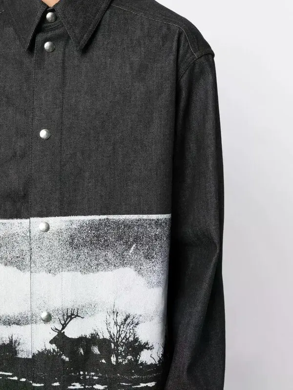 OAMC Graphic-print Cotton Shirt