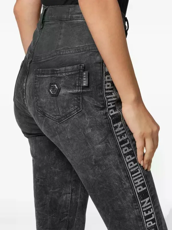 Philipp Plein Crystal-embellished Skinny Jeans