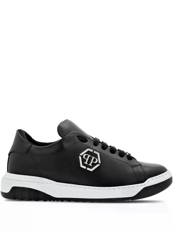Philipp Plein Logo-appliqué Leather Sneakers