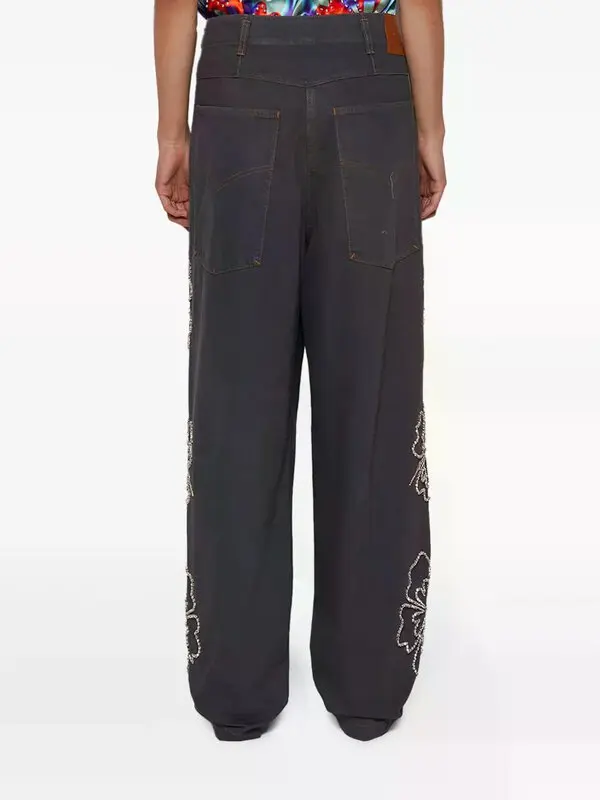 BLUEMARBLE Embroidered Straight Leg Jeans