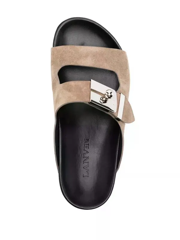 LANVIN Side-buckle Leather Sandals