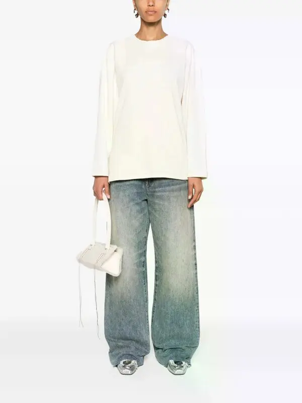 MAISON MARGIELA Numbers Logo Cotton T-shirt - Neutrals