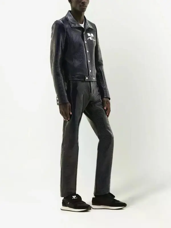COURREGES Vinyl Straight-leg Trousers