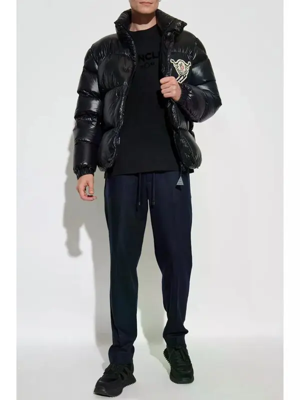 Moncler Logo-appliqué Track Pants - Blue