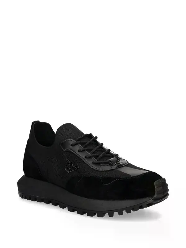 Emporio Armani Logo Plaque Lace-up Sneakers