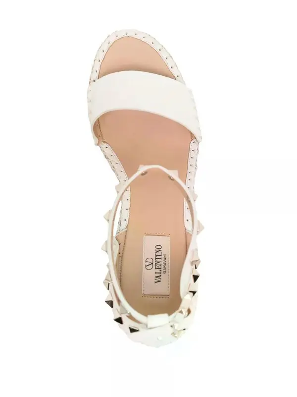 Valentino Garavani Rockstud 105mm Wedge Espadrilles