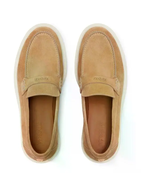 Versace Giuliano Suede Loafers