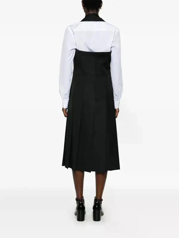 Comme Des Garçons Pleated Midi Dress