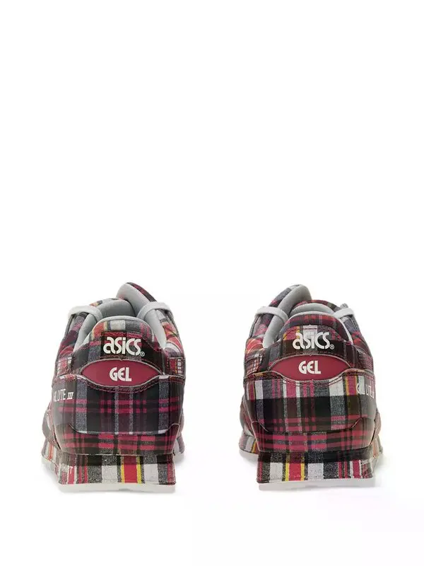 Comme Des Garçons Plaid Pattern Lace-up Sneakers