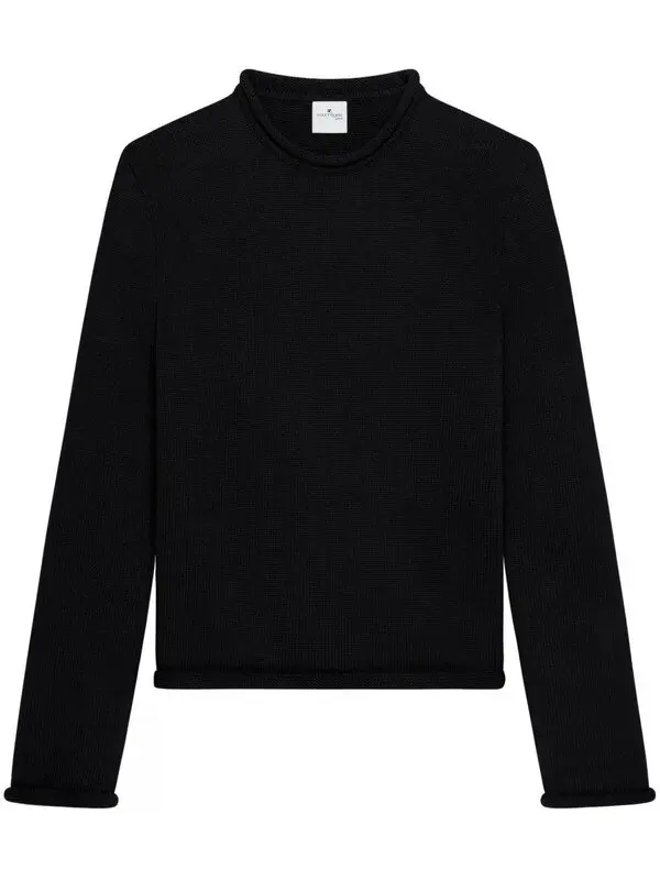 COURREGES Crew Neck Long Sleeve Sweater