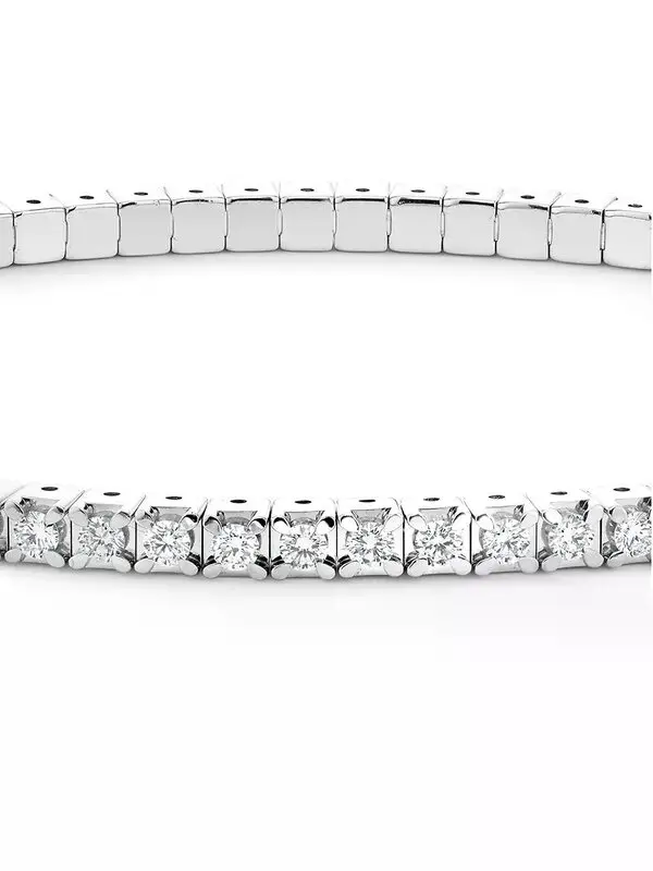 PRAGNELL 18kt White Gold Diamond Tennis Bracelet - Silver