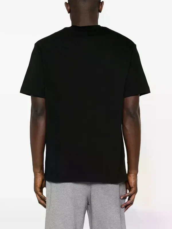 Lacoste Logo-patch Cotton T-shirt - Black
