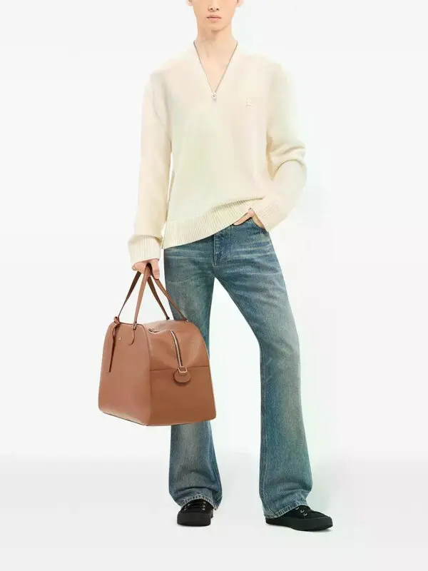 COURREGES Zipped Wool Sweater