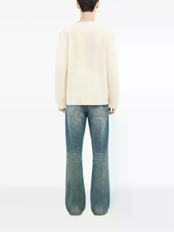 COURREGES Zipped Wool Sweater