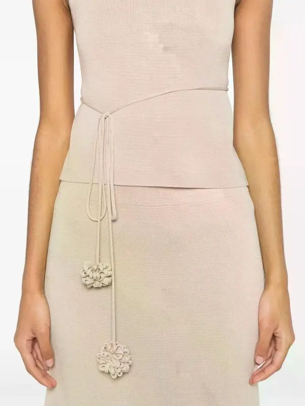 BY MALENE BIRGER Gillian Knit Top With Tassel Detail