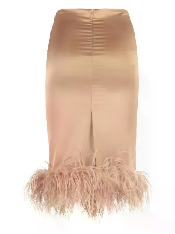 Giuseppe Di Morabito Feather-trim Midi Skirt