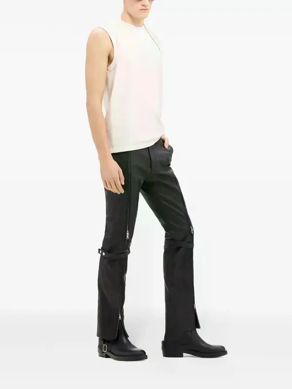 COURREGES Draped Cotton Tank Top