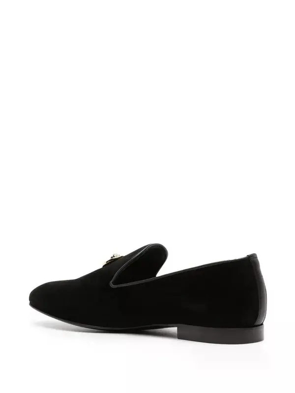 Versace Medusa Velvet Loafers