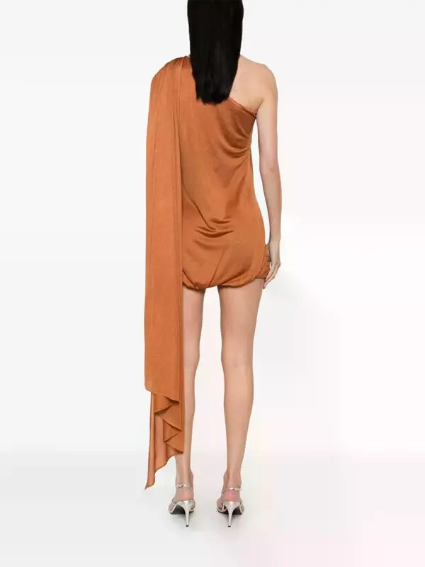 Giuseppe Di Morabito One-shoulder Draped Mini Dress