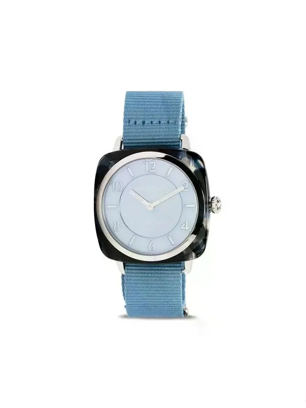 BRISTON Clubmaster Chic 36mm Quartz Watch With Nato Strap - Blue