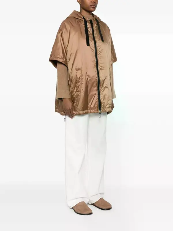 Max Mara Greenci Jacket With Drawstring Hood And Zip Fastening