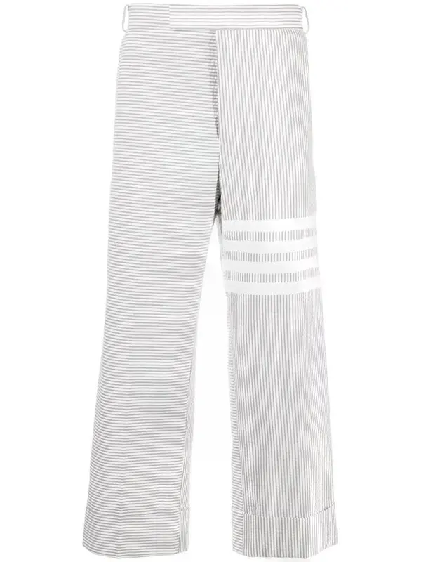 Thom Browne 4-bar Stripe Cropped Trousers