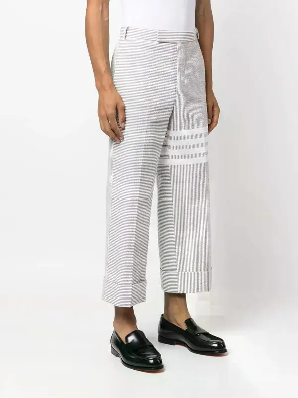 Thom Browne 4-bar Stripe Cropped Trousers