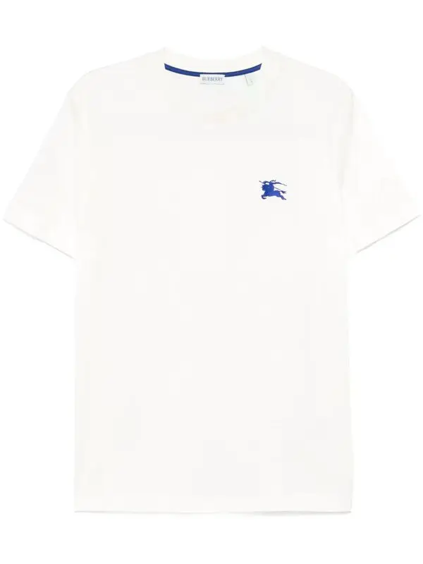 Burberry Equestrian Knight-embroidered T-shirt - Neutrals