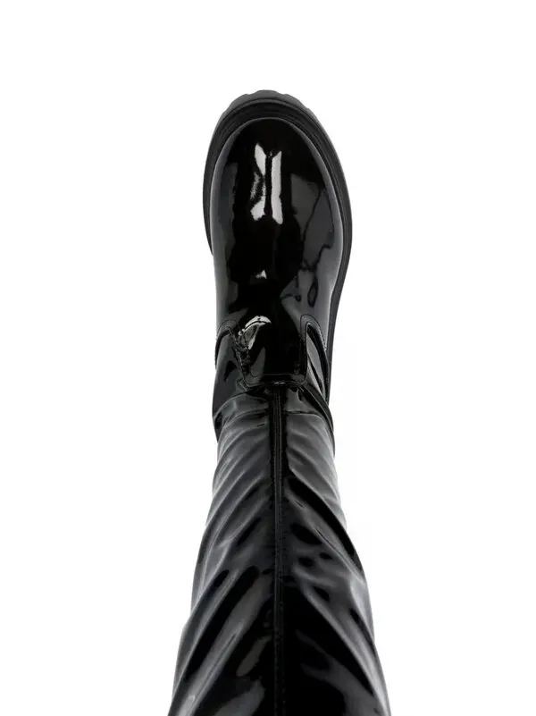 LE SILLA Ranger Thigh-high Boots - Black