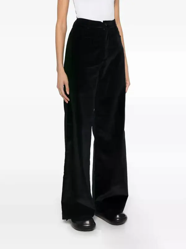 Officine Générale Romy Wide-leg Velvet Trousers