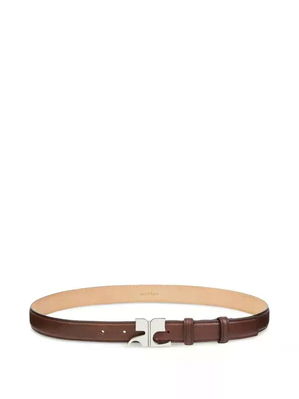 COURREGES Logo Buckle Belt - Brown